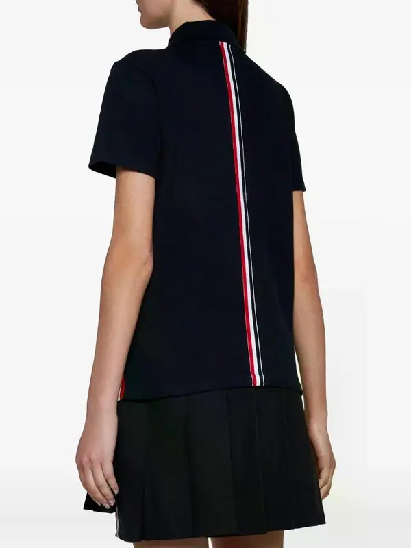 Thom Browne Stripe-trim Polo Top