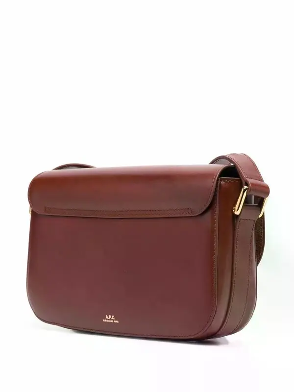 A.p.c. Grace Foldover Crossbody Bag - Brown