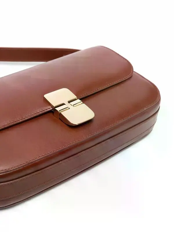 A.p.c. Grace Foldover Crossbody Bag - Brown