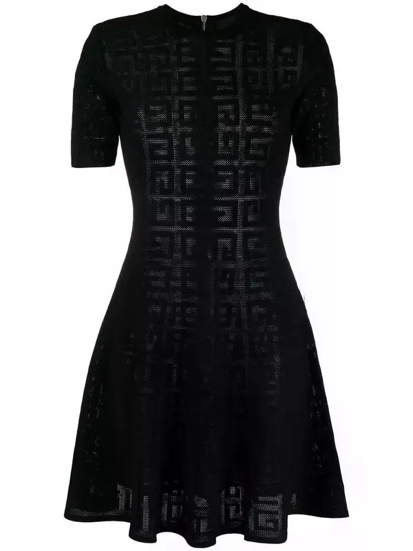 Givenchy 4g Jacquard A-line Dress