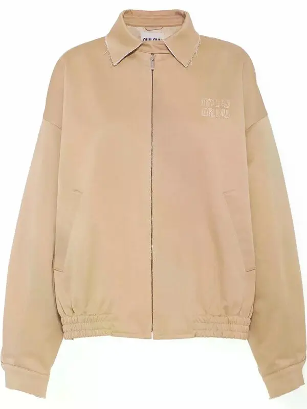 Miu Miu Oversized Cotton Blouson Jacket