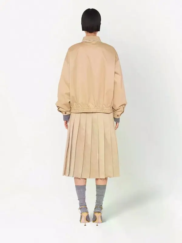Miu Miu Oversized Cotton Blouson Jacket