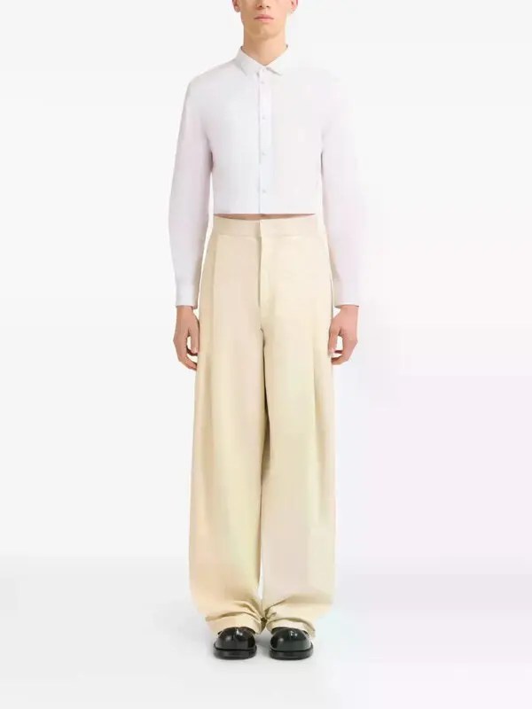 Marni Pleated Wide-leg Trousers