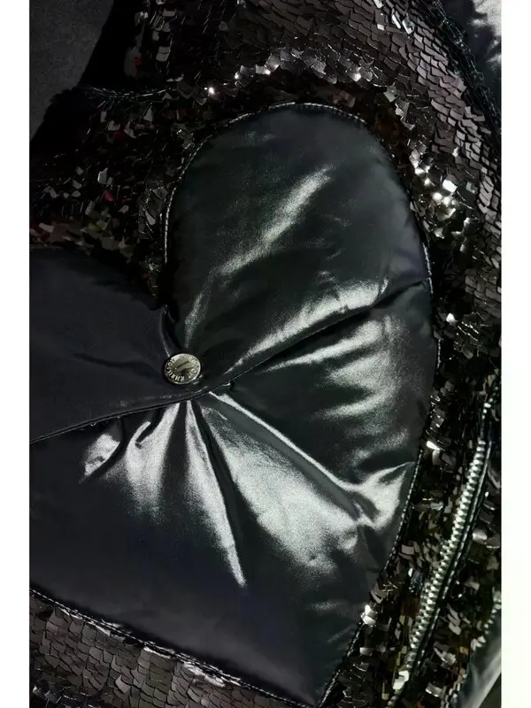 Khrisjoy Sequin-embellished Puffer Gilet - Black