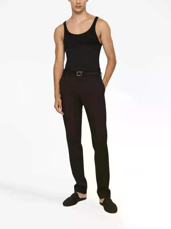 Dolce & Gabbana Fine-rib Tank Top - Black