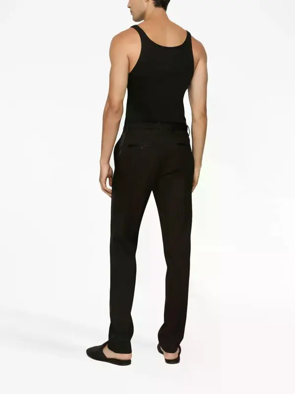 Dolce & Gabbana Fine-rib Tank Top - Black