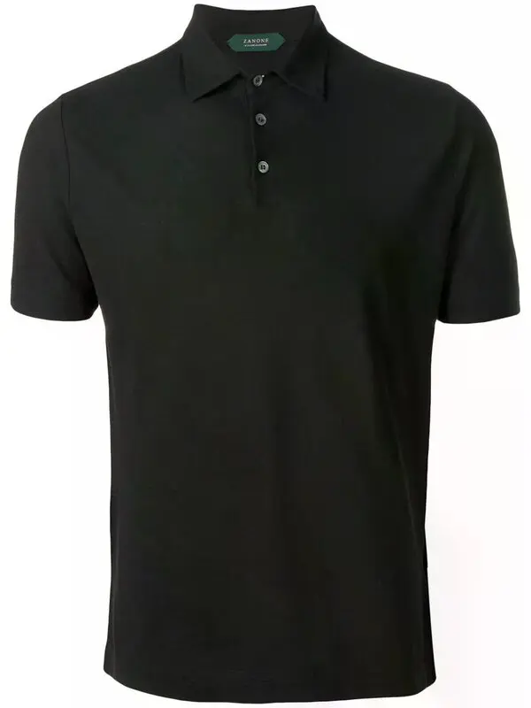 ZANONE Basic Polo Shirt - Black