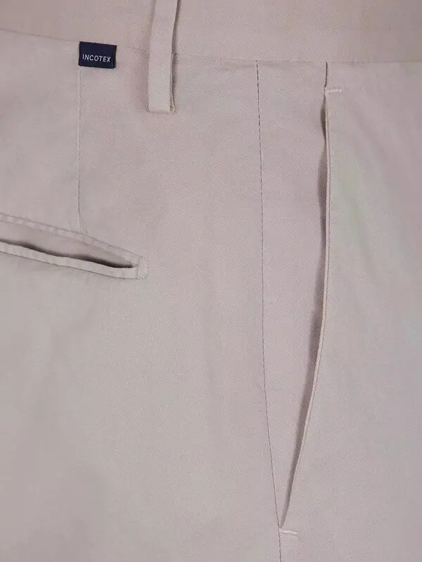 Incotex Pressed-crease Chino Trousers - Neutrals