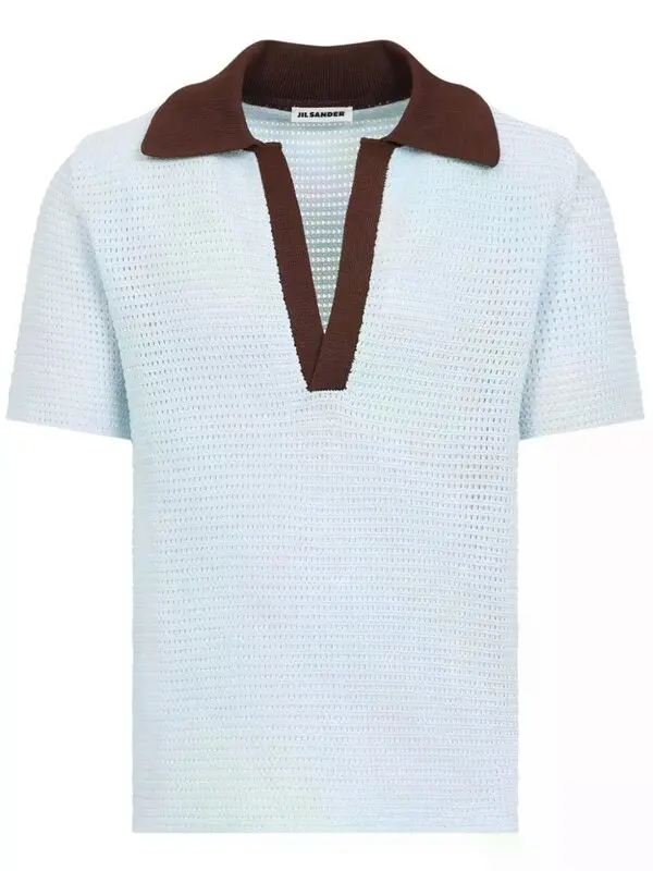 JIL SANDER V-neck Polo Shirt