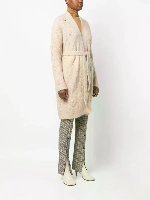 Eleventy Belted Knit Cardigan