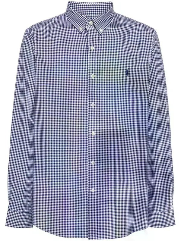 Polo Ralph Lauren Gingham Cotton Shirt - Blue