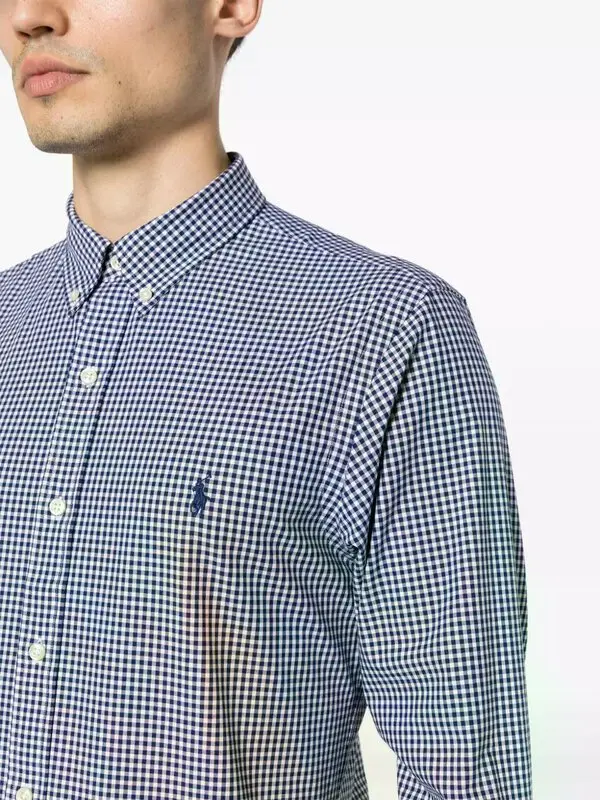 Polo Ralph Lauren Gingham Cotton Shirt - Blue
