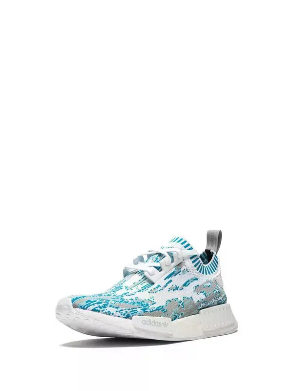 Adidas Nmd_r1 Primeknit Datamosh Sneakers - White