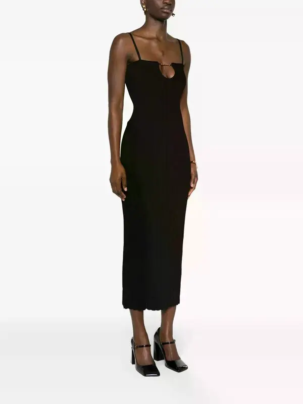 Jacquemus La Robe Sierra Knit Dress - Black