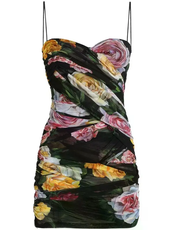 Dolce & Gabbana Floral-print Mini Dress
