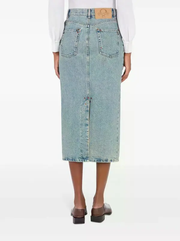 Moschino Mid-rise Denim Skirt