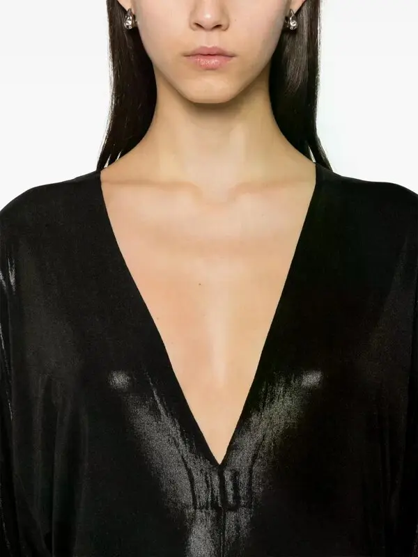 Norma Kamali V-neck Fishtail Dress