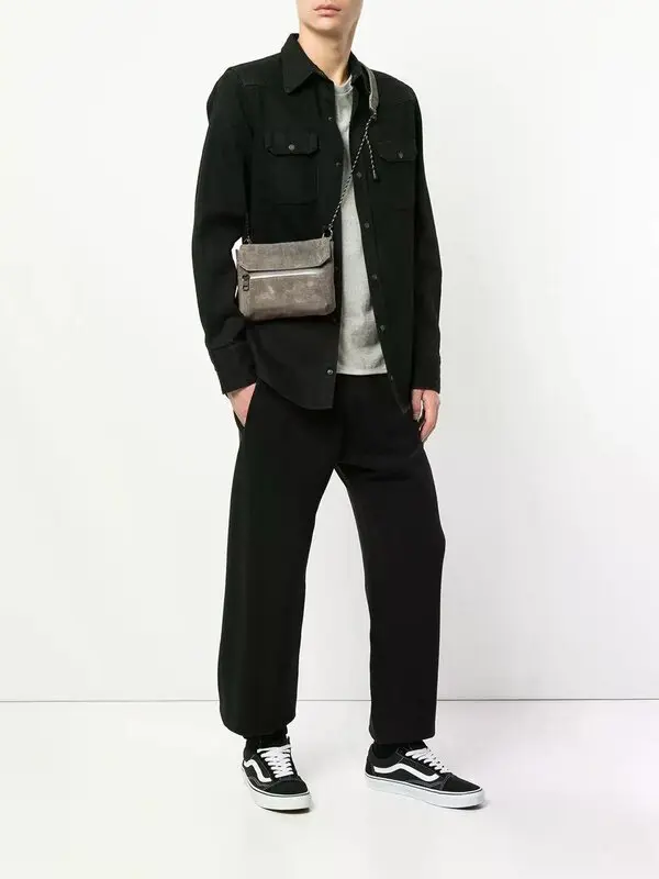 AS2OV Flap Shoulder Bag - Grey