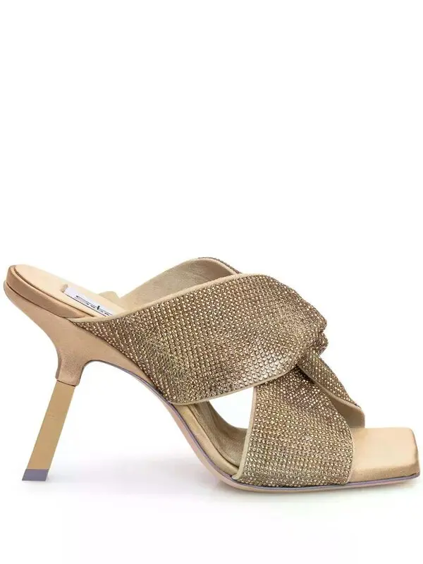 SEBASTIAN MILANO Paris Crystal Embellished Sandals