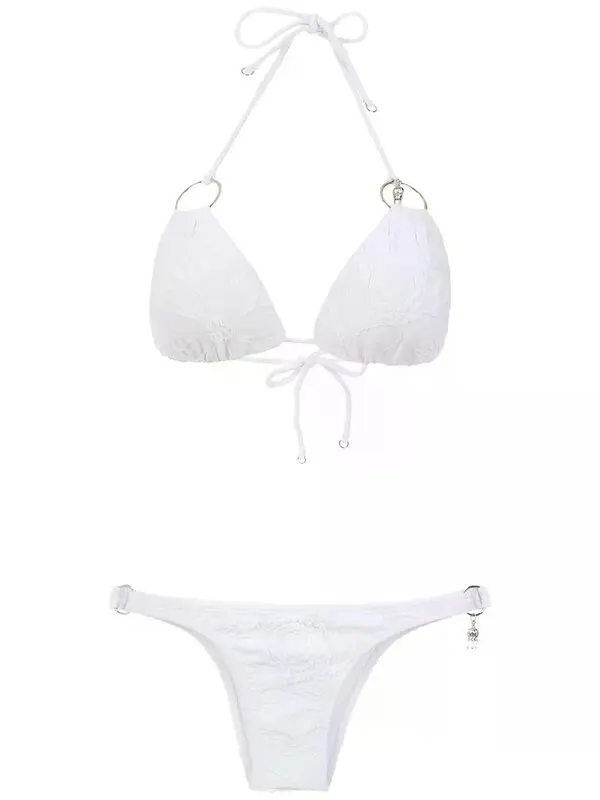 AMIR SLAMA Bikini With Metallic Details - White