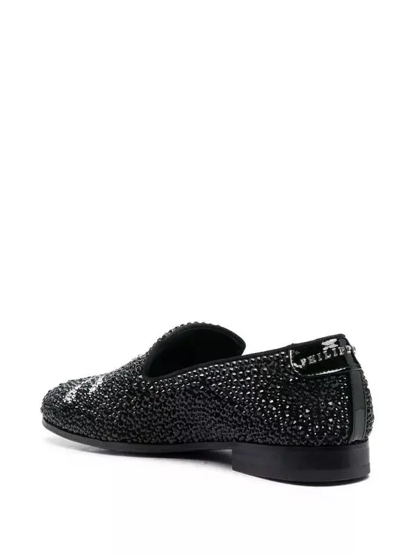 Philipp Plein Embellished Skull Moccasins
