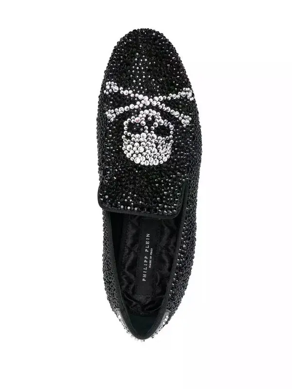 Philipp Plein Embellished Skull Moccasins