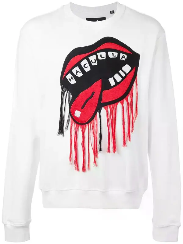 HACULLA. Nyc Drama Mouth Sweatshirt - White