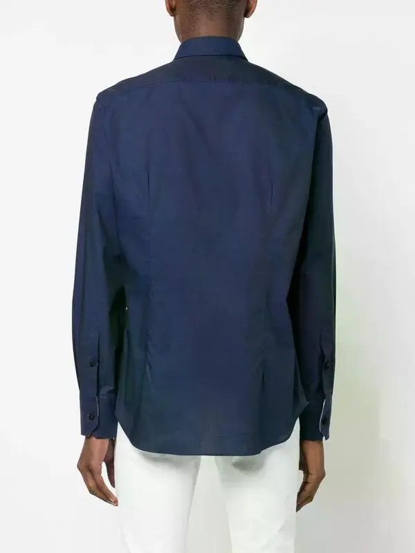 BILLIONAIRE Silver Cut Logo-print Shirt