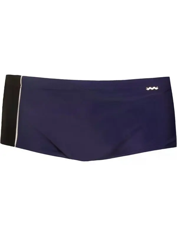 AMIR SLAMA Paneled Swimming Trunks - Blue