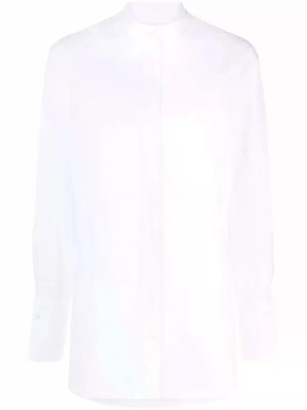 MILA SCHON Band Collar Shirt