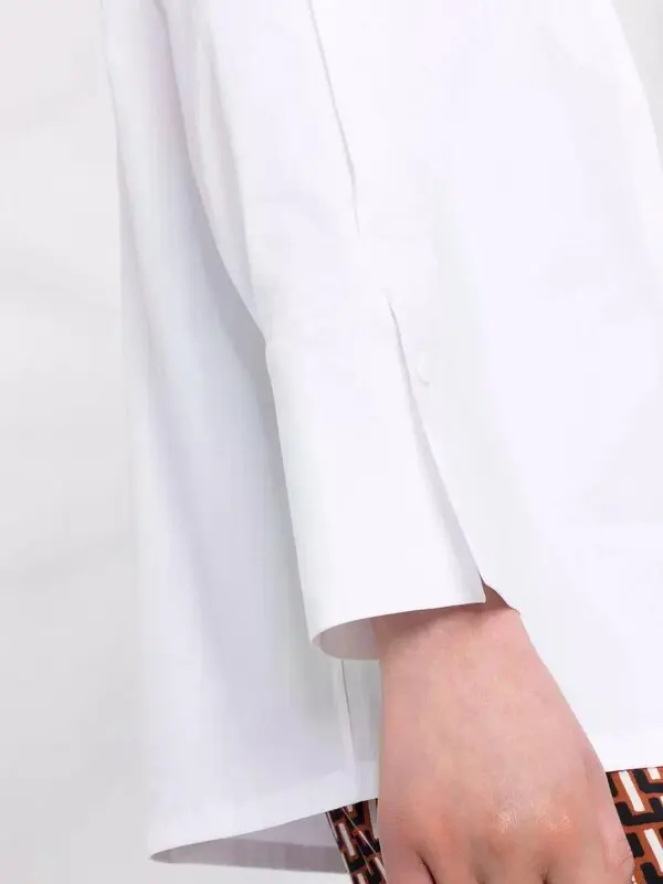 MILA SCHON Band Collar Shirt