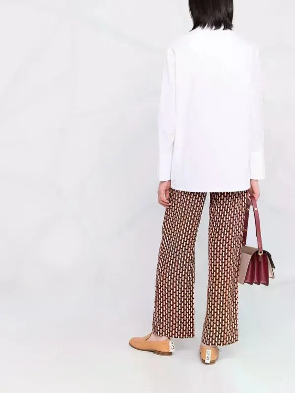 MILA SCHON Band Collar Shirt