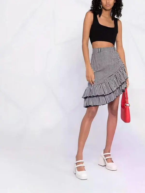 MANURI Miss Jane Sleeveless Cropped Top - Black