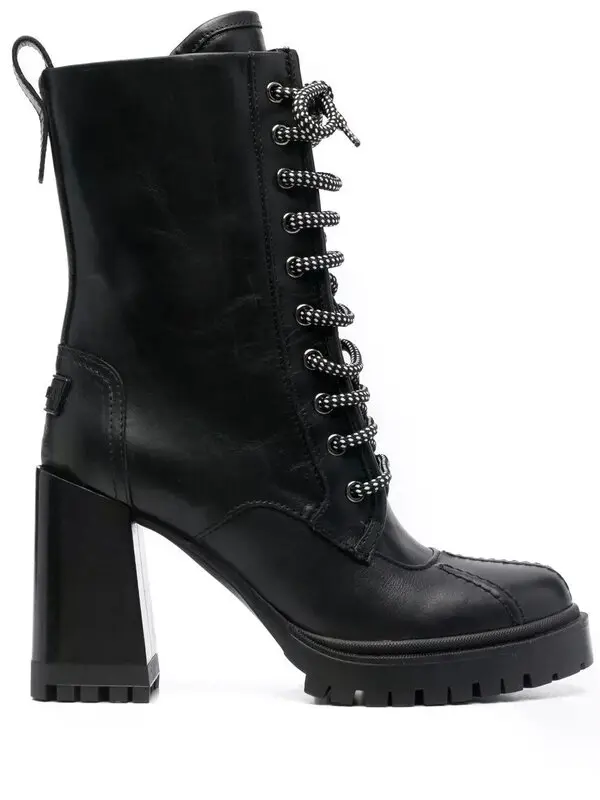 Furla 95mm Leather Hiking Boots