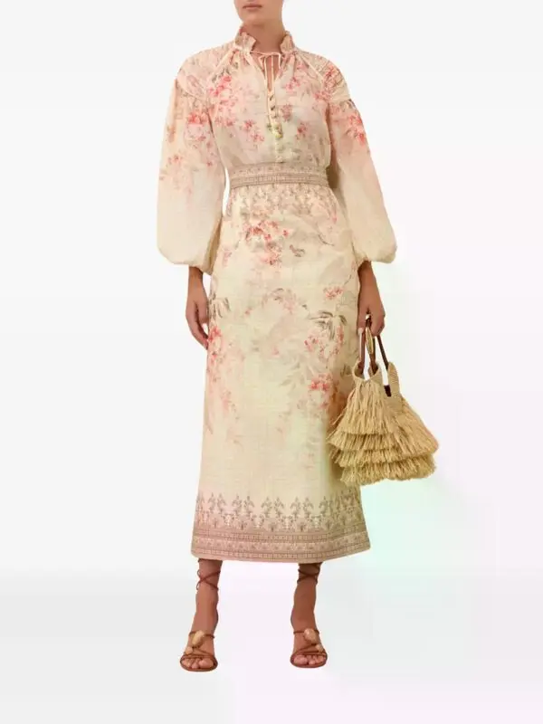 Zimmermann Illuminate Pencil Midi Skirt