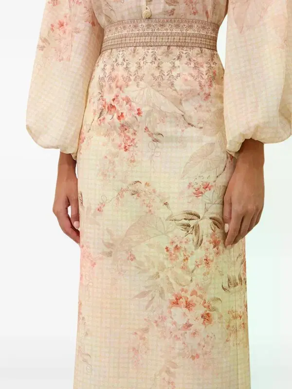 Zimmermann Illuminate Pencil Midi Skirt