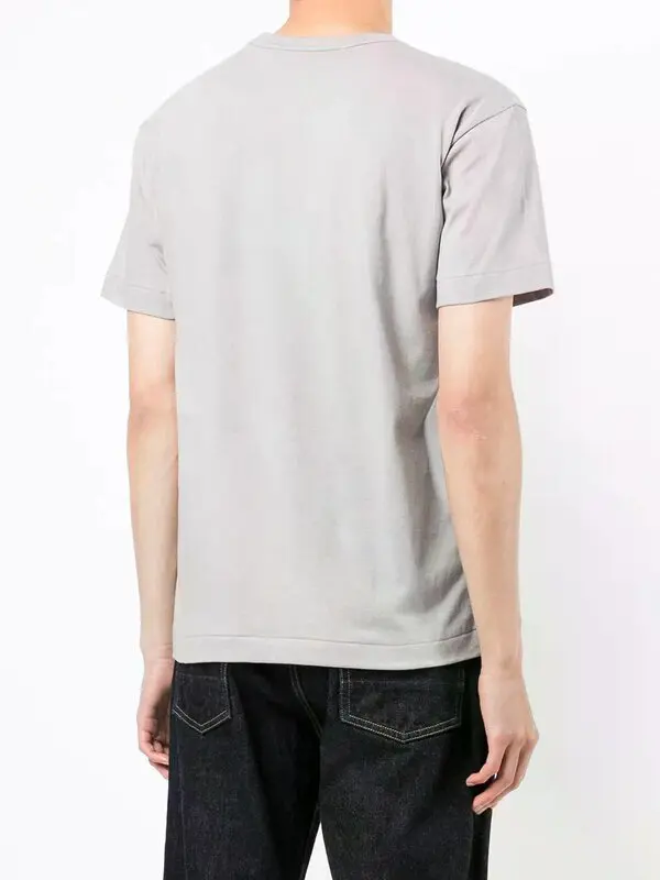 Play Comme Des Garcon Heart-patch Short-sleeve T-shirt - Grey