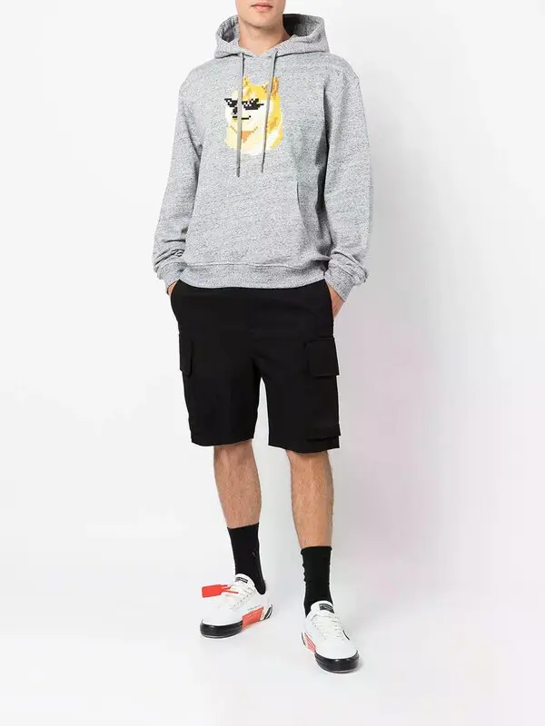 MOSTLY HEARD RARELY SEEN 8-BIT Dogcoin Graphic Print Hoodie