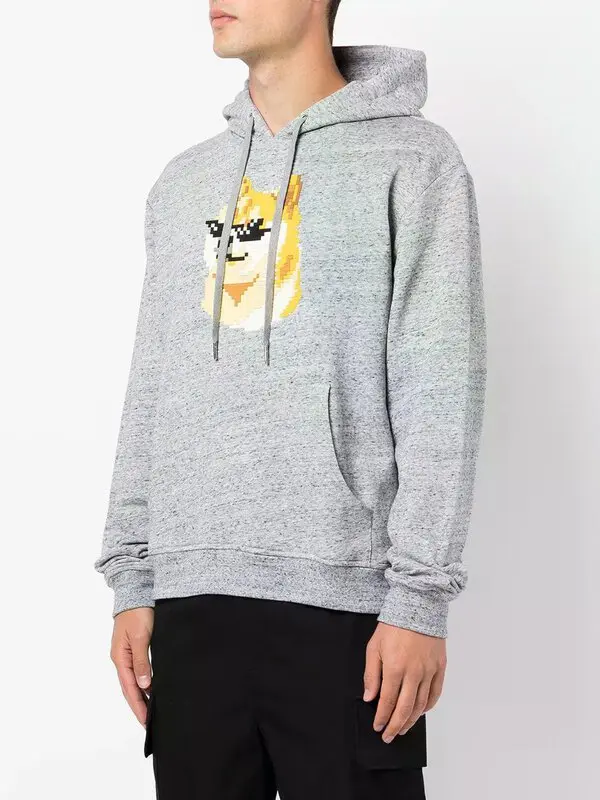 MOSTLY HEARD RARELY SEEN 8-BIT Dogcoin Graphic Print Hoodie