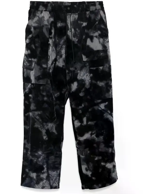 Y3 Abstract-print Wide-leg Trousers