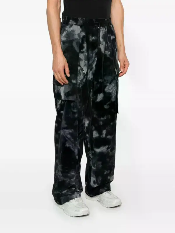 Y3 Abstract-print Wide-leg Trousers