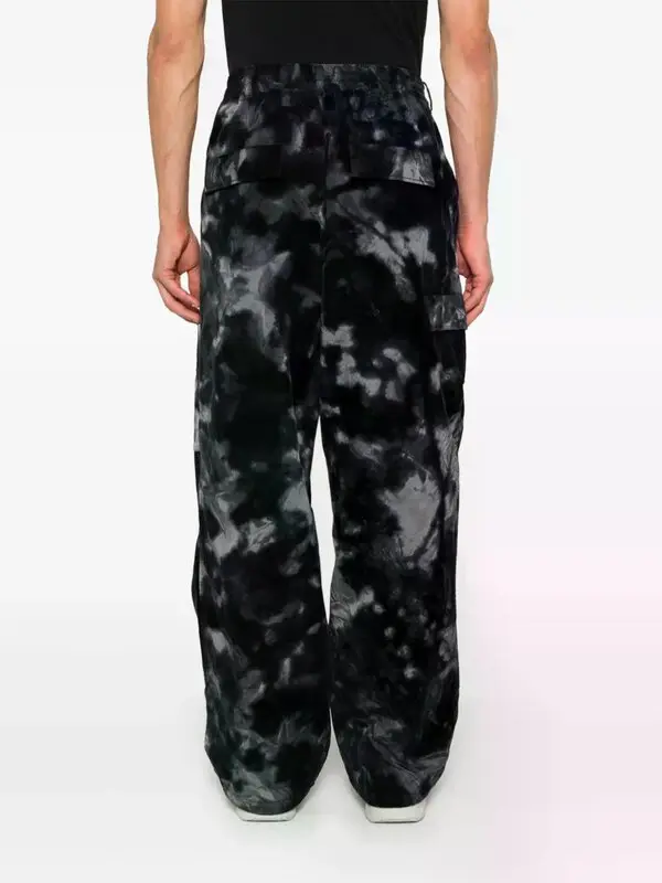 Y3 Abstract-print Wide-leg Trousers