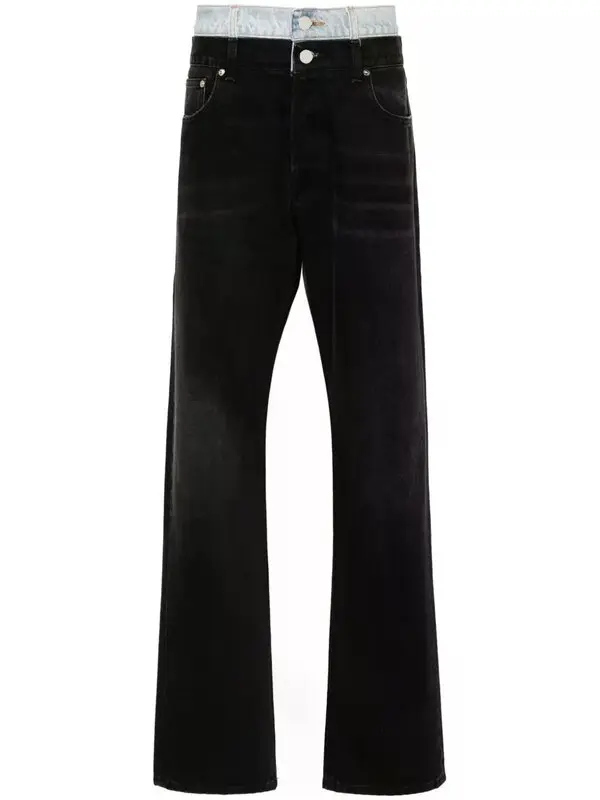 VTMNTS Layered Effect Cotton Jeans