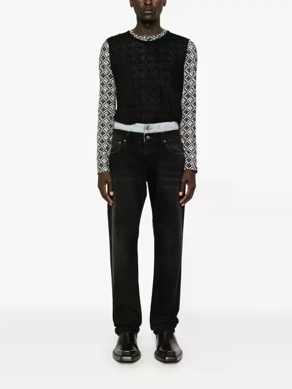 VTMNTS Layered Effect Cotton Jeans