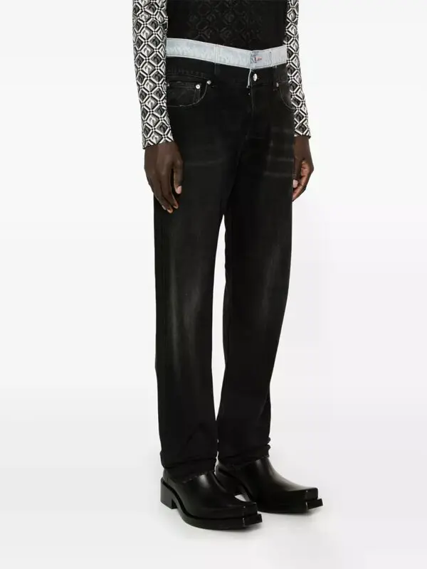 VTMNTS Layered Effect Cotton Jeans