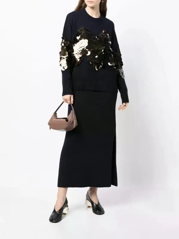 Altuzarra High-waisted Knitted Midi Skirt