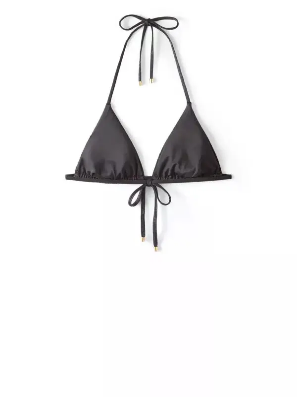 JIMMY CHOO Ariah Logo-print Bikini Top