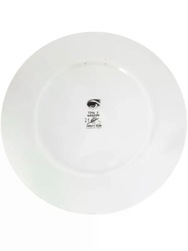 FORNASETTI Plate - Black