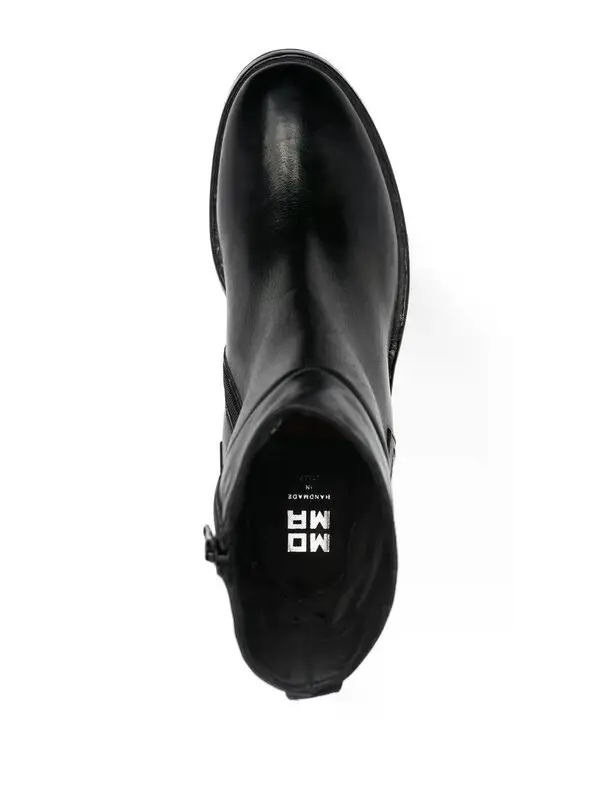 Moma 80mm Heeled Leather Ankle Boots