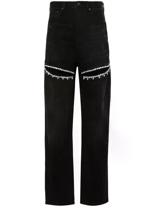 AREA Crystal Slit Tapered Leg